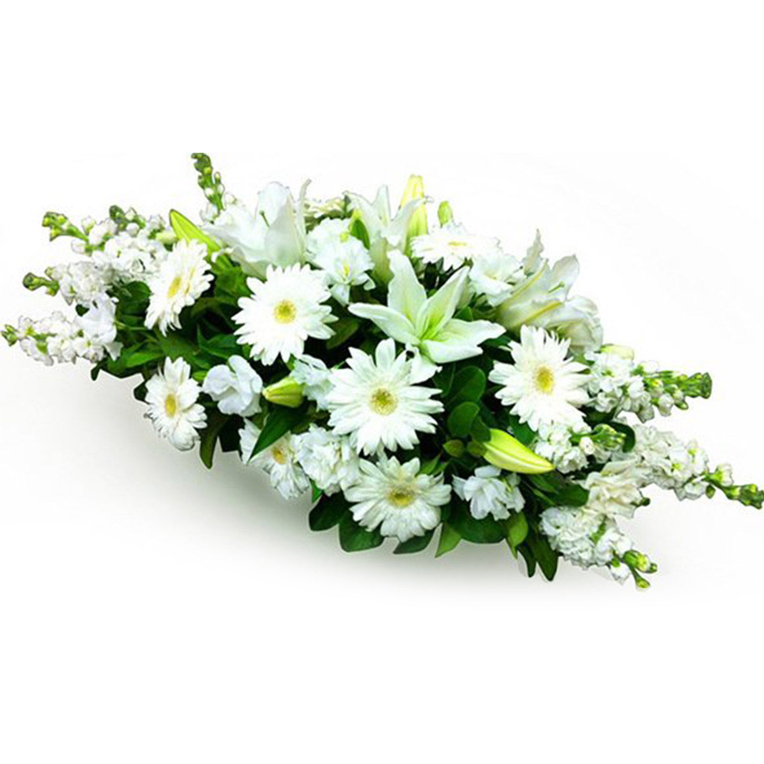 Funeral Spray of Gerberas Lilies & Mixed Flowers Delivery in Singapore ...