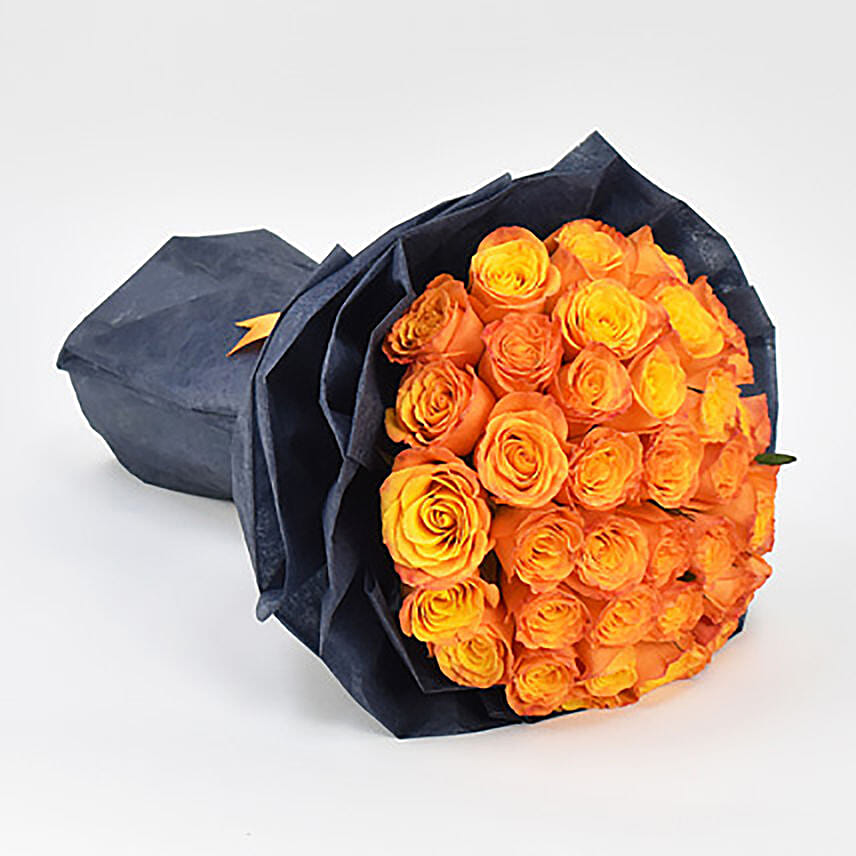 35 Orange Roses Bouquet Delivery in Singapore - FNP SG