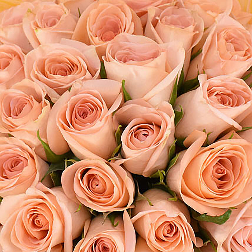 35 Peach Rose Bouquet Delivery in Singapore - FNP SG