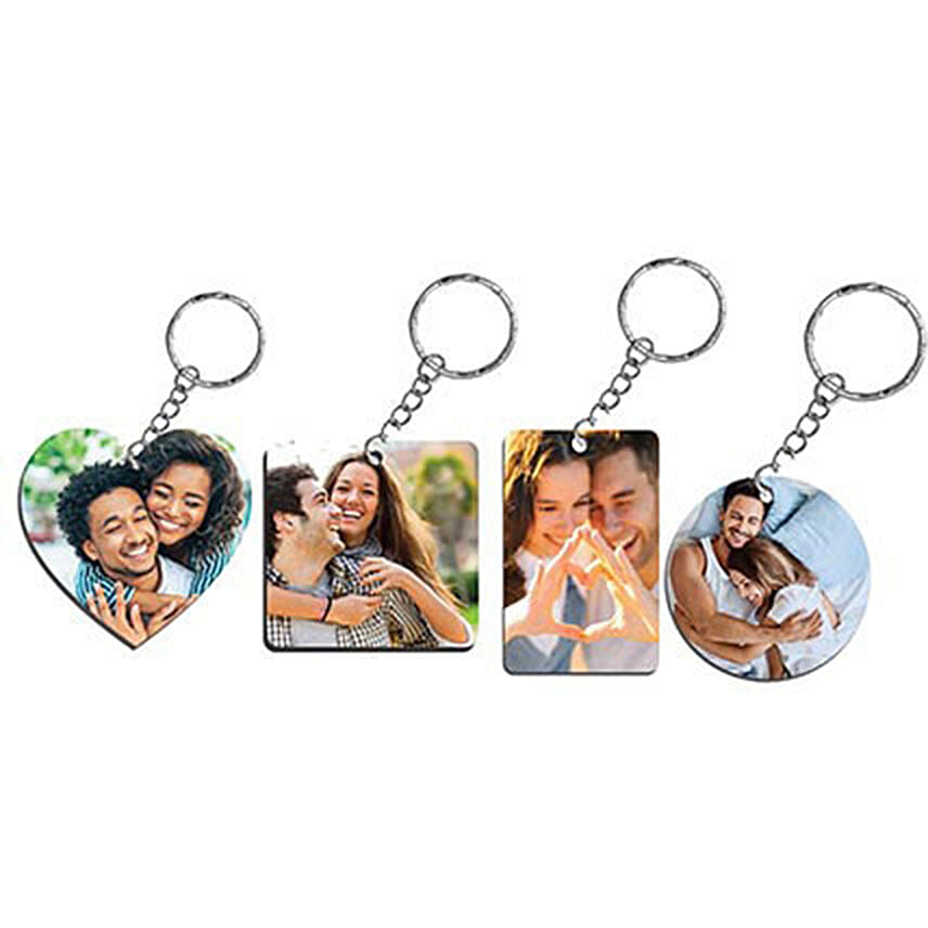 Personalised Keychains Set Of 4 Delivery in Singapore - FNP SG