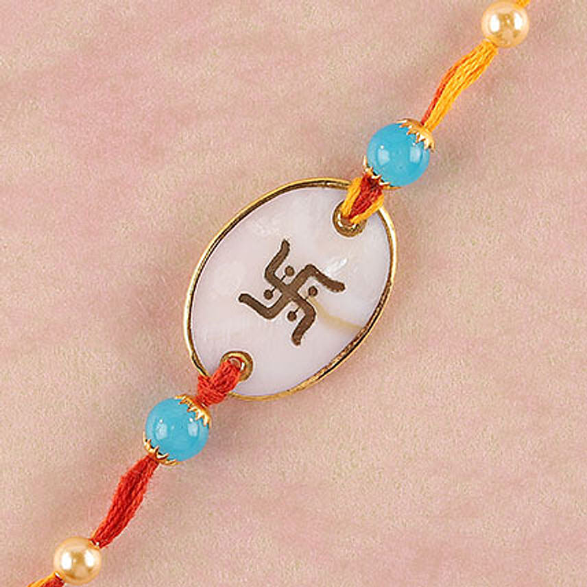 Stunning Swastika Rakhi Delivery in Singapore - FNP SG