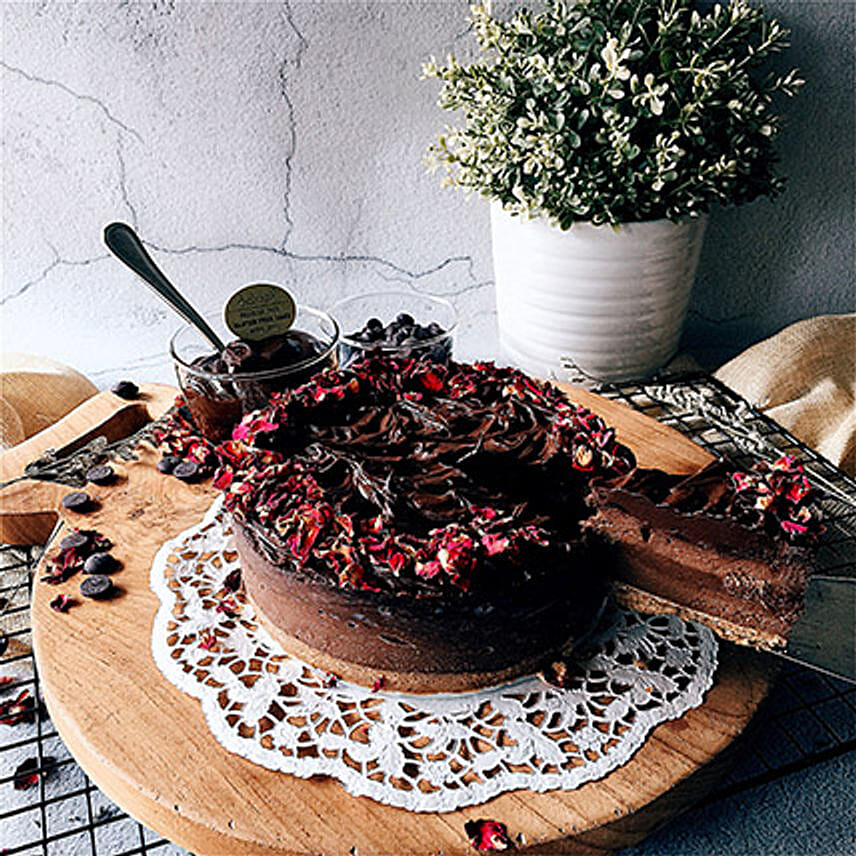 6in Round Chocolate Cheesecake Delivery in Singapore - FNP SG