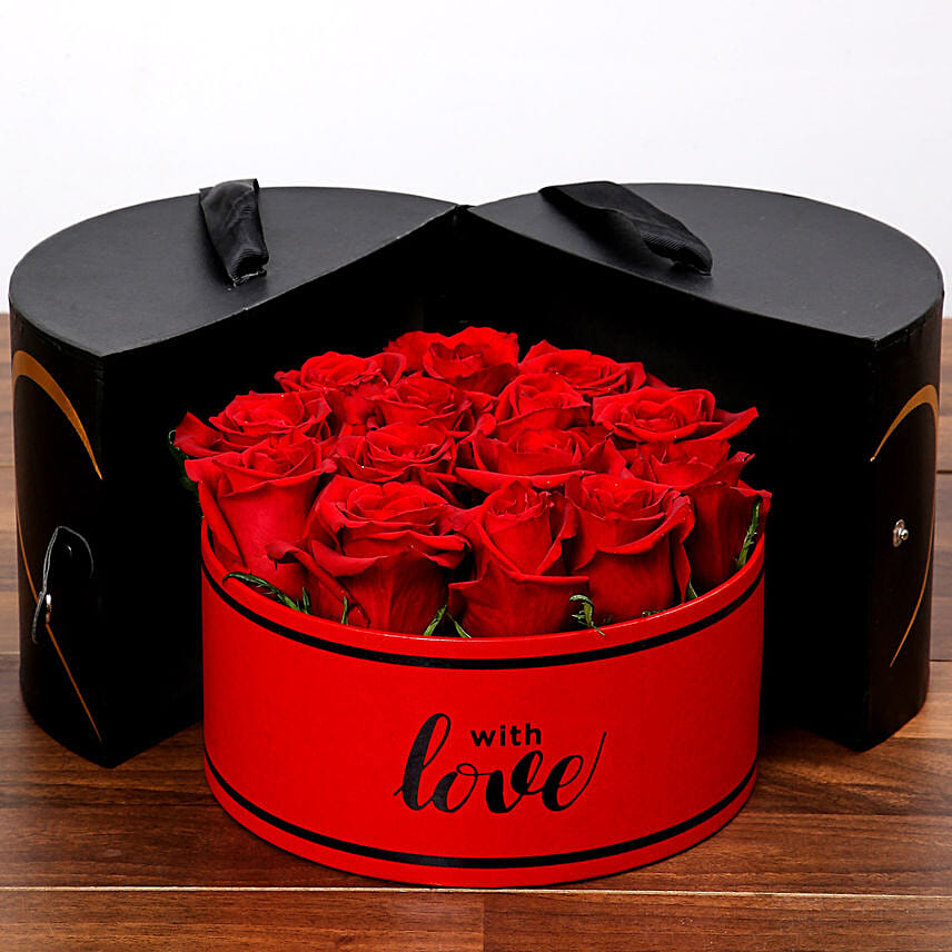 Stylish Box Of Red Roses Delivery in Singapore - FNP SG