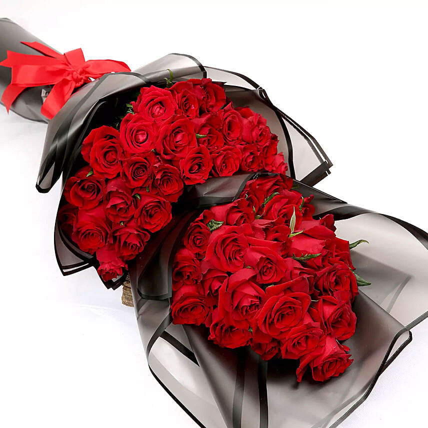 Online 50 Red Roses Bunch Gift Delivery in SGP - FNP