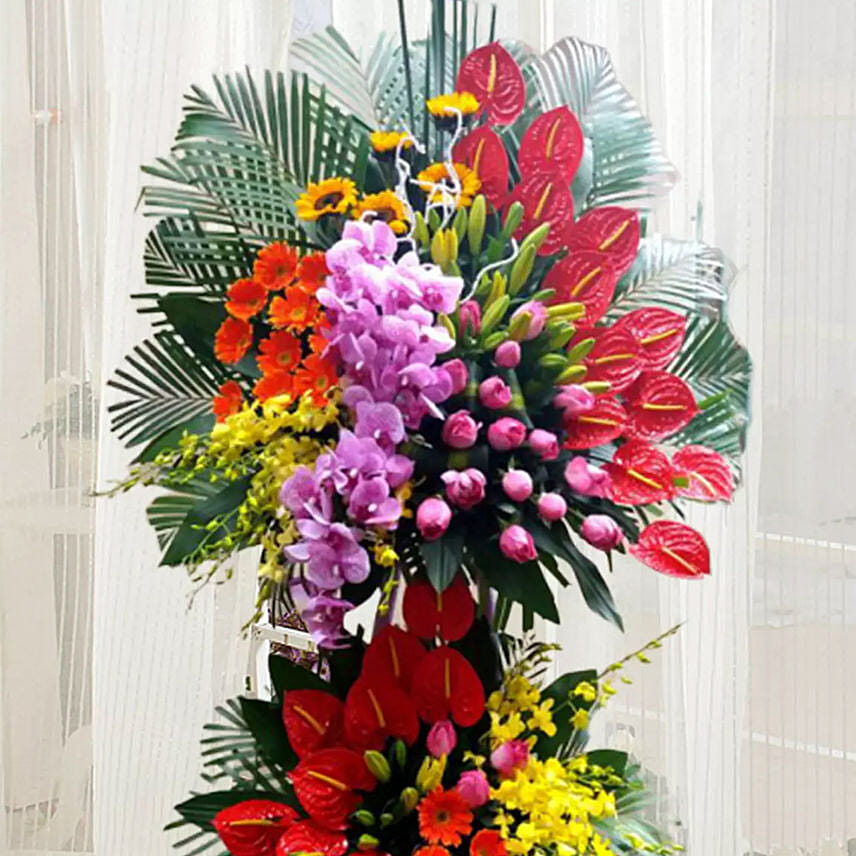 Colourful Exotic Flower Arrangement Delivery in Singapore - FNP SG