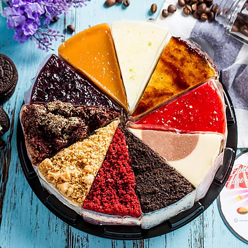 10 Assorted Flavour Cheesecake Slices- No Alcohol Delivery in Singapore ...