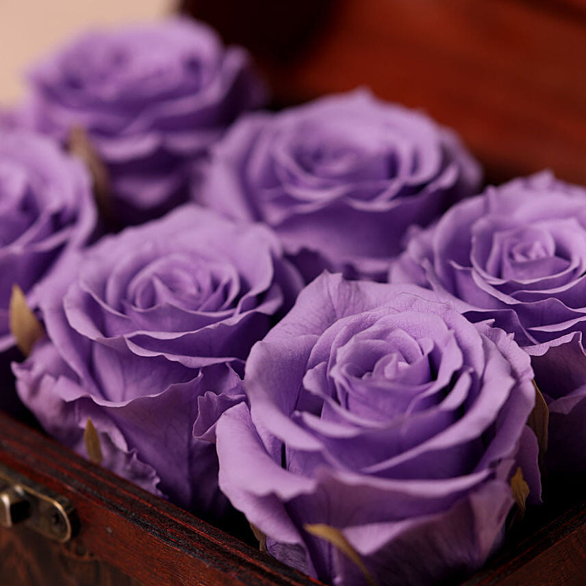 Forever Purple Roses & Ferrero Rocher Combo Delivery in Singapore - FNP SG