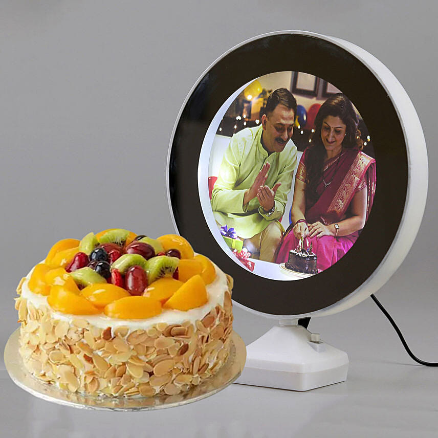 Personalised Magic LED Mirror with Fruit Cake Delivery in Singapore ...