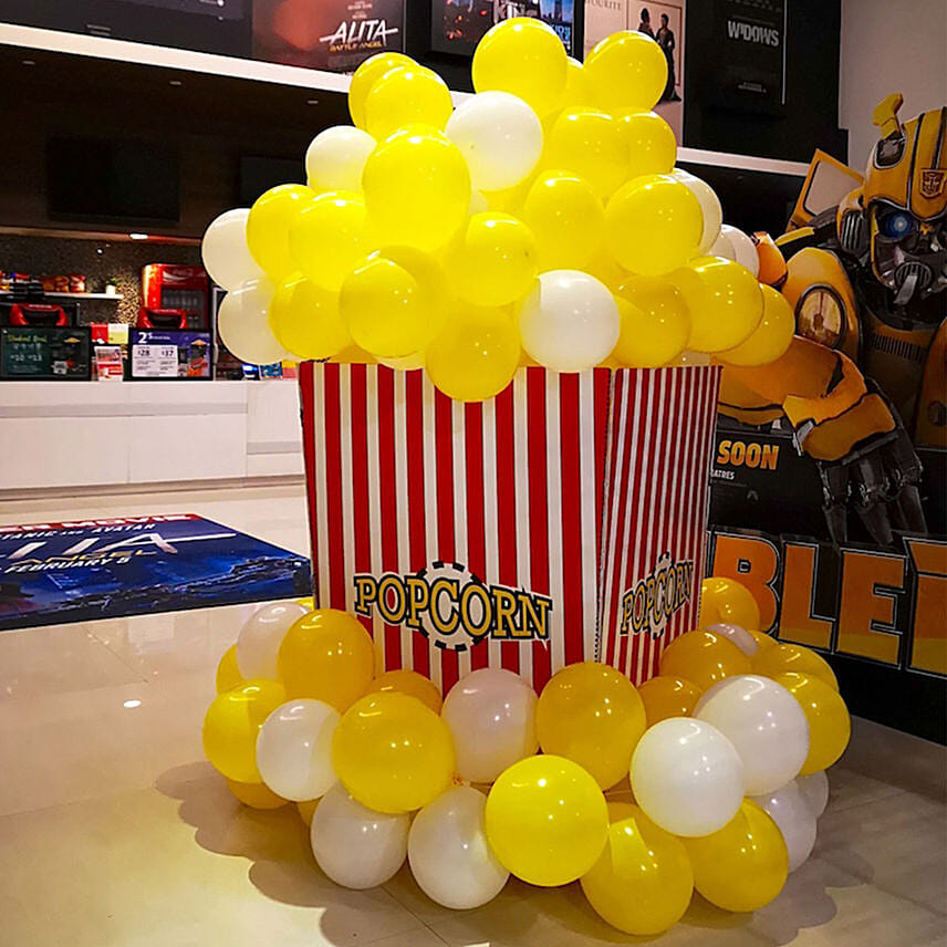 Giant Popcorn Display Balloon Sculpture Delivery in Singapore - FNP SG