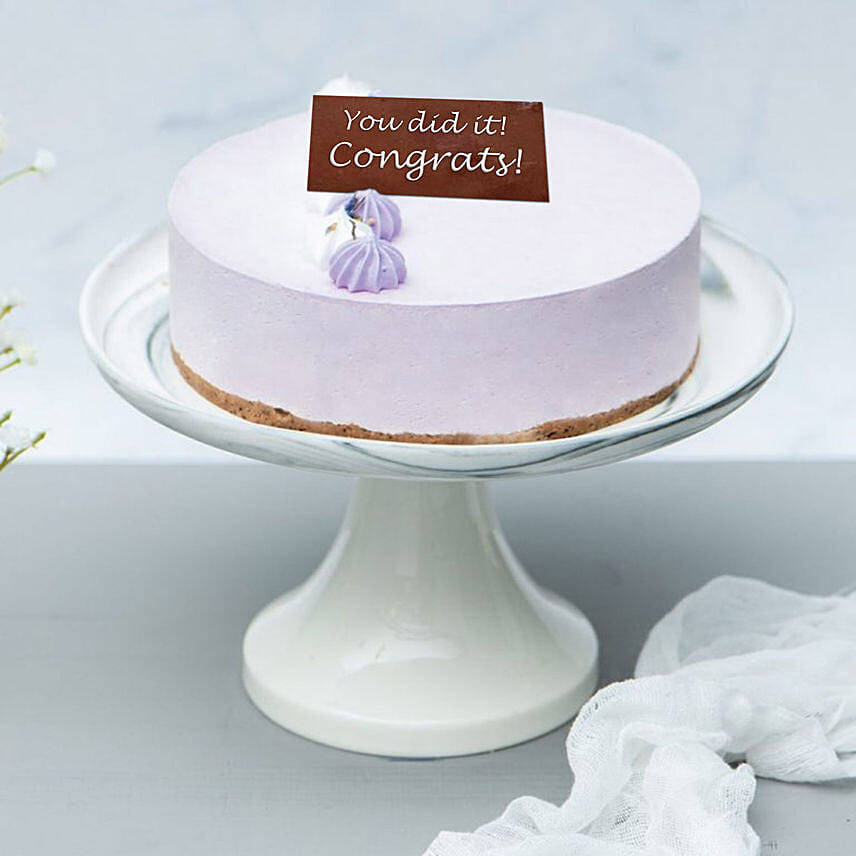 Lavender Earl Cream Cake For Graduation Day Delivery in Singapore - FNP SG