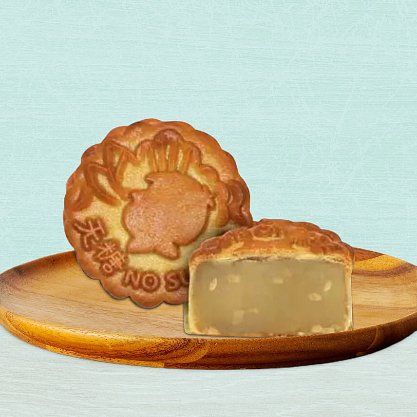 Lotus Pure Bakeskin Mooncake With 6 Pcs Pomelo Fruit Delivery in ...