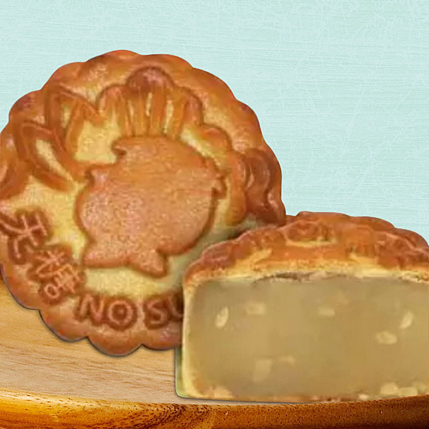 Lotus Pure Bakeskin Mooncake With 6 Pcs Pomelo Fruit Delivery in ...