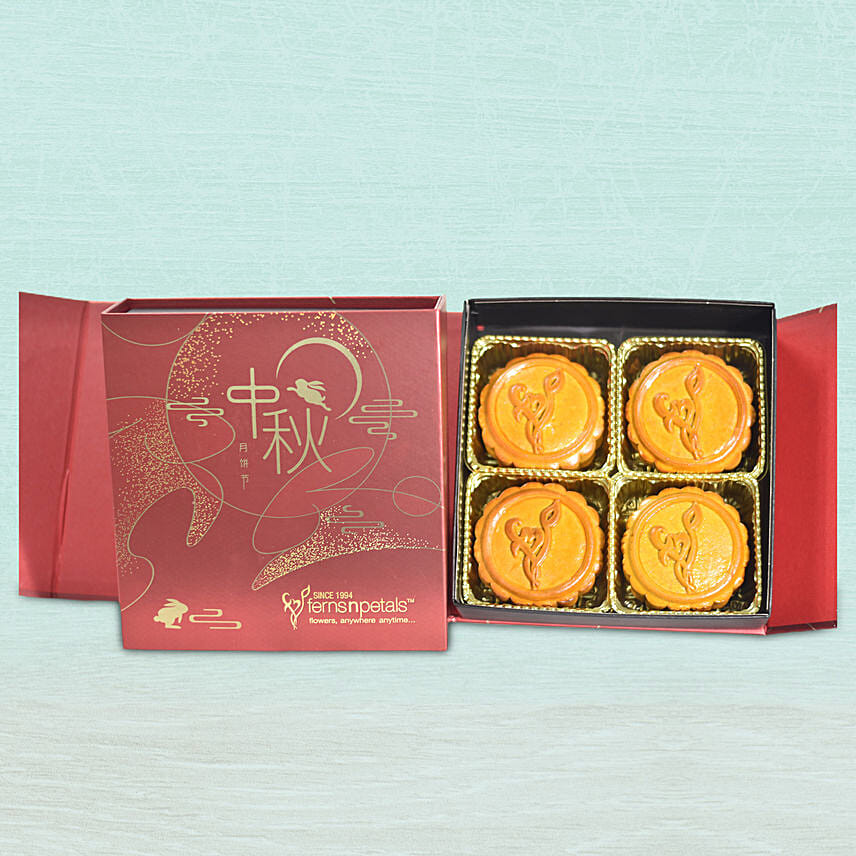Pure Lotus Paste Mooncake With 3 Pcs Pomelo Fruit Delivery in Singapore ...