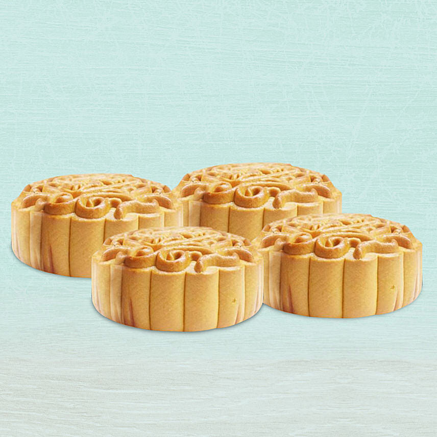 Online Pure White Lotus Mooncake With 3 Pcs Pomelo Fruit Gift Delivery ...