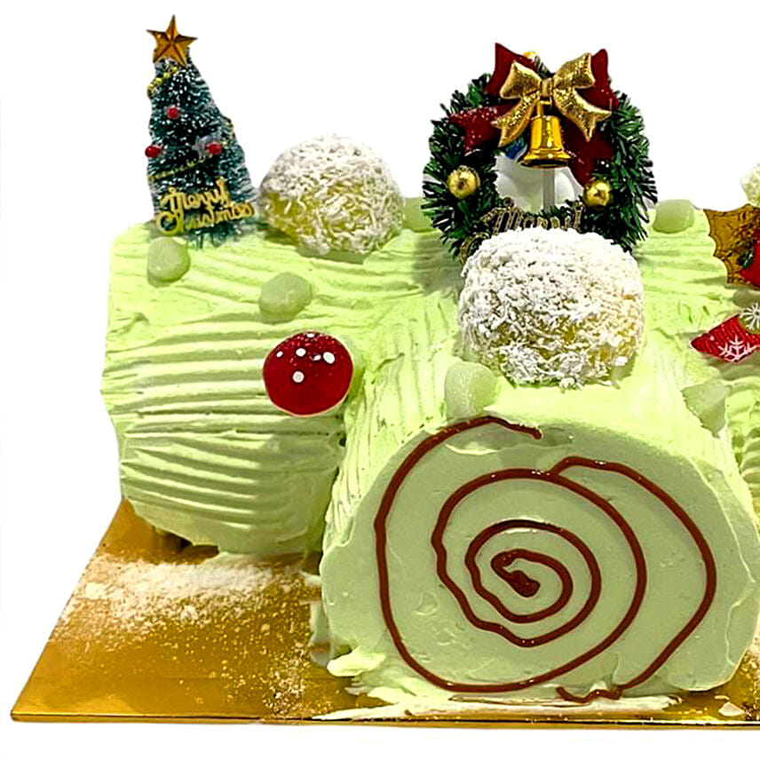 Ondeh Sponge Log Cake Delivery in Singapore - FNP SG