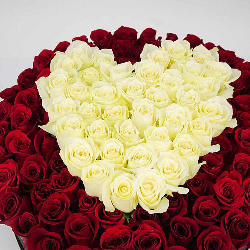 Heart Shaped Premium Roses Arrangement Delivery in Singapore - FNP SG
