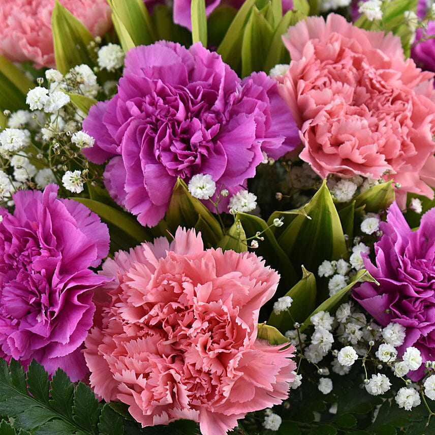 Beauty Of Carnation Flower Arrangement Delivery in Singapore - FNP SG