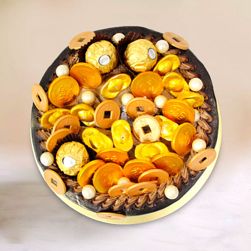 Chocolate Ganache Money Pulling Cake 20$ Inside Delivery in Singapore ...