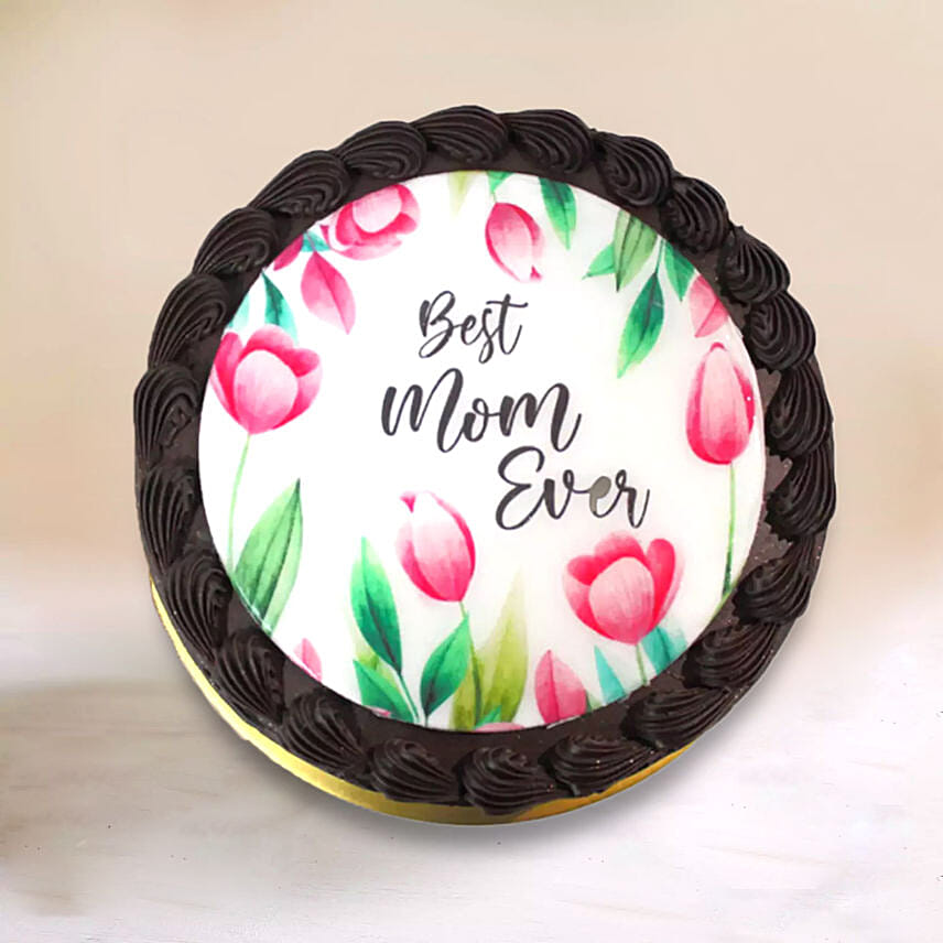 Best Mom Ever Chocolate Cake Delivery in Singapore - FNP SG