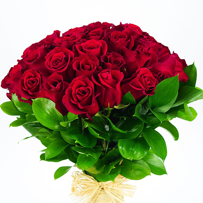 50 Red Roses Posy Delivery in Singapore - FNP SG