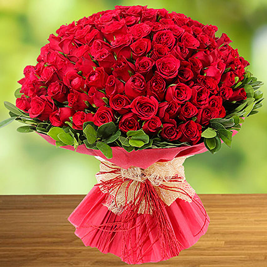 100 Red Roses Delivery in Singapore - FNP SG