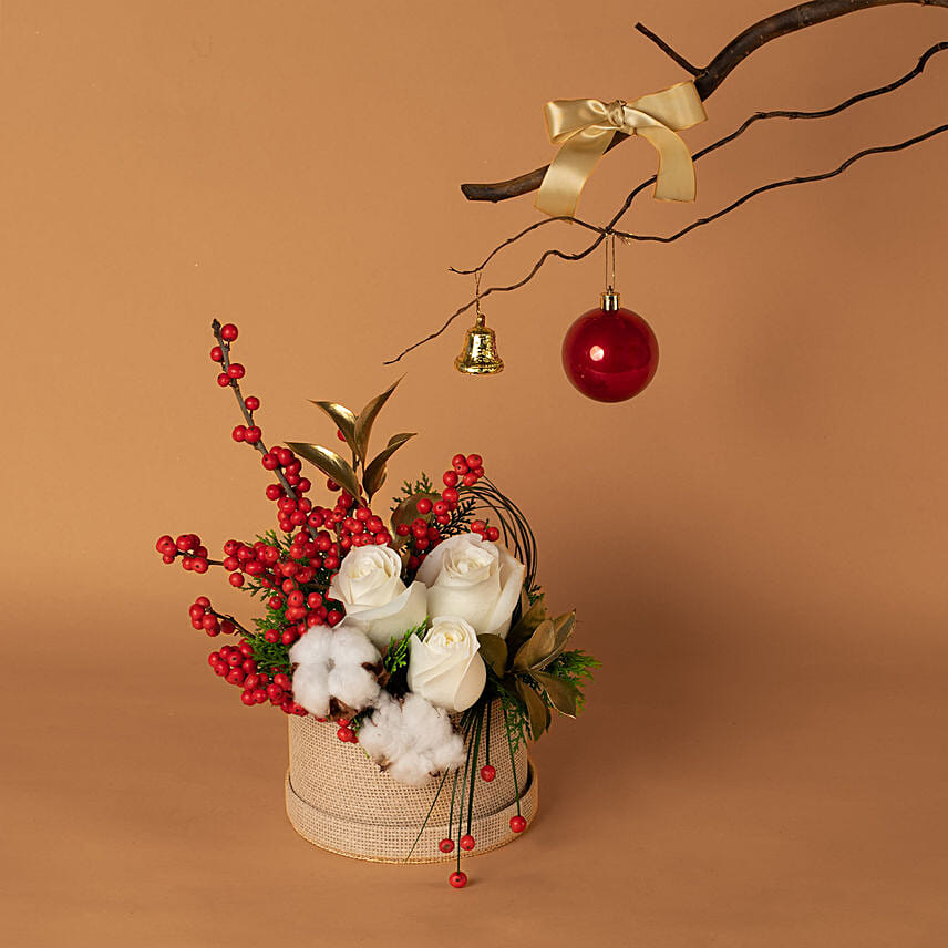 Holly Jolly Floral Box Delivery in Singapore - FNP SG