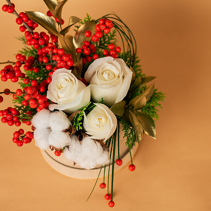 Holly Jolly Floral Box Delivery in Singapore - FNP SG