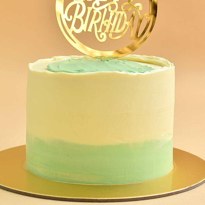 Designer Cake with Happy Birthday Topper Delivery in Singapore - FNP SG