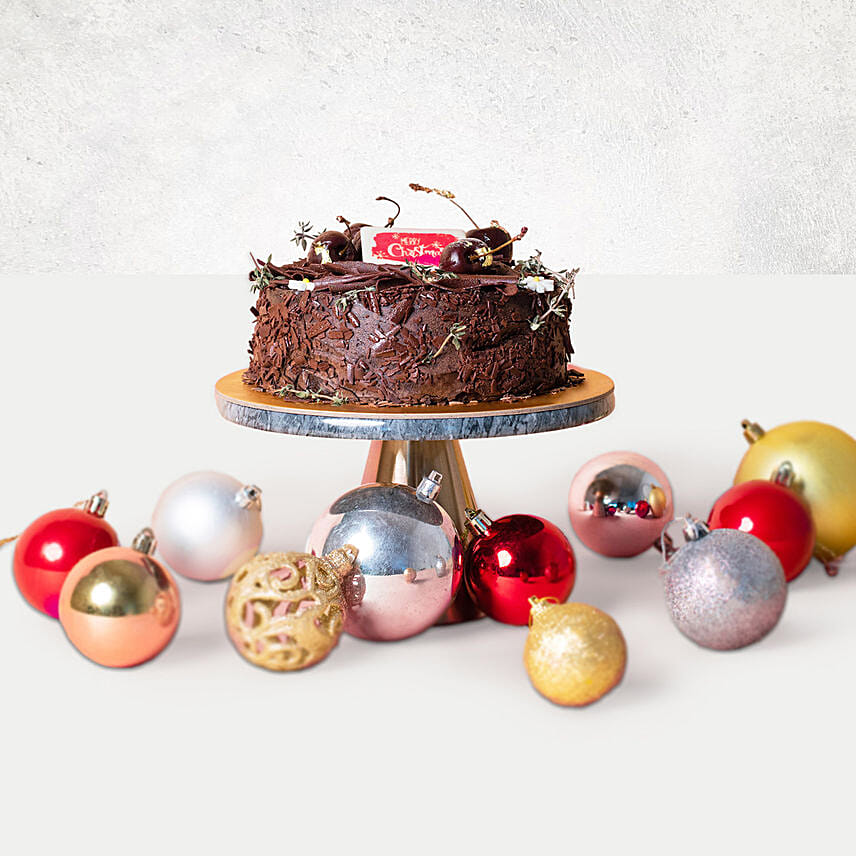 Christmas Delight Black Forest Cake Delivery in Singapore - FNP SG