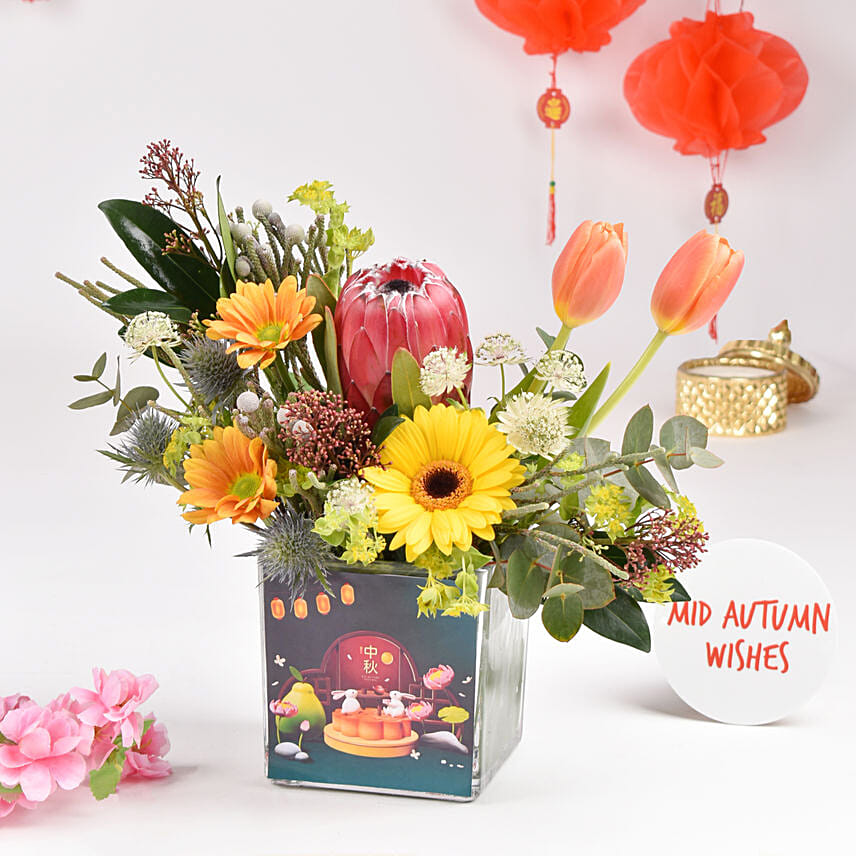 Happy Mid Autumn Festival Flowers Delivery in Singapore - FNP SG