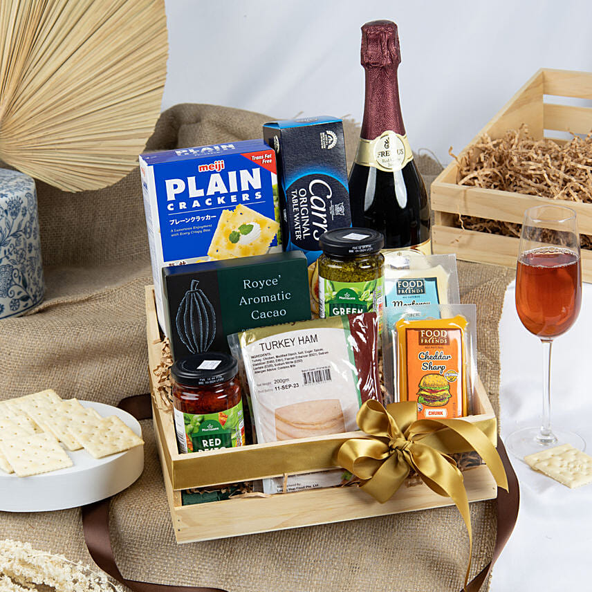 Juice Cheese and Meat Hamper Delivery in Singapore - FNP SG