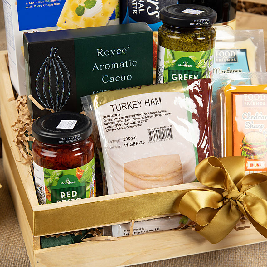 Juice Cheese and Meat Hamper Delivery in Singapore - FNP SG
