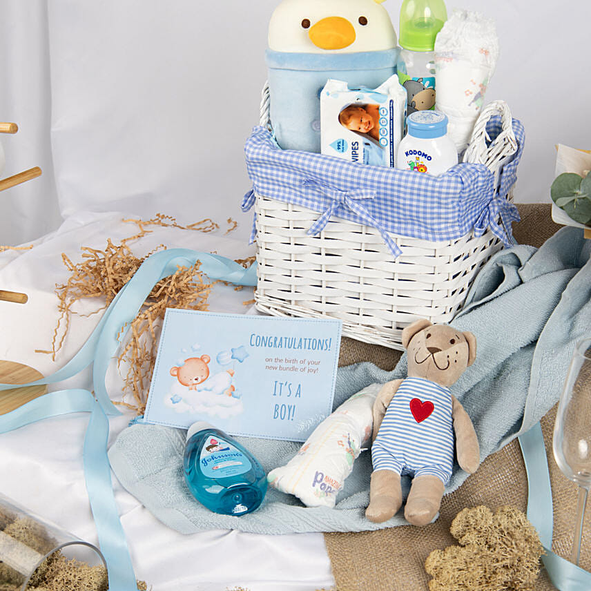 New Born Boy Congrats Hamper Delivery in Singapore - FNP SG
