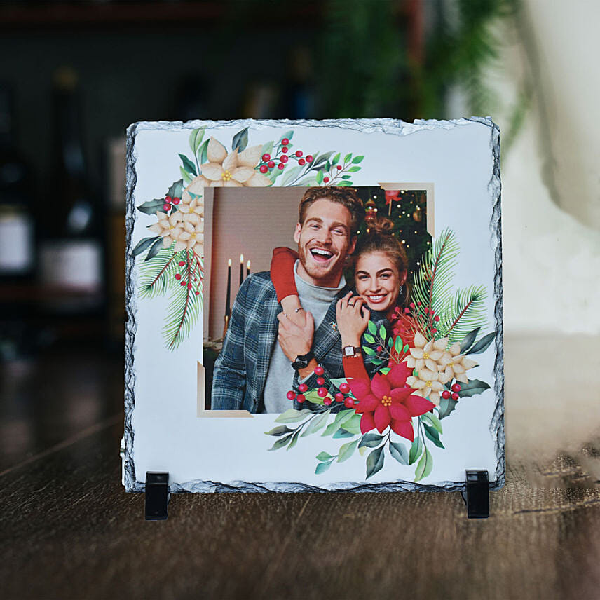 Christmas Greetings Stone Frame Delivery in Singapore - FNP SG