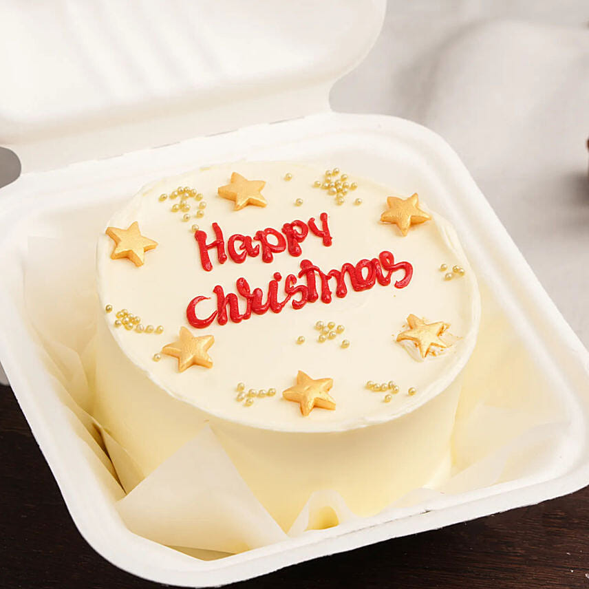 Happy Christmas Bento Cake 4 Inch Delivery in Singapore - FNP SG