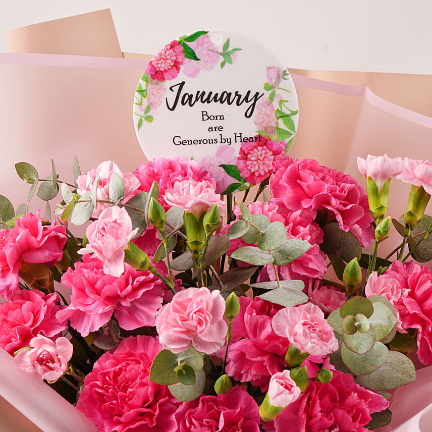 Birthday Wish Carnations Bouquet Delivery in Singapore - FNP SG