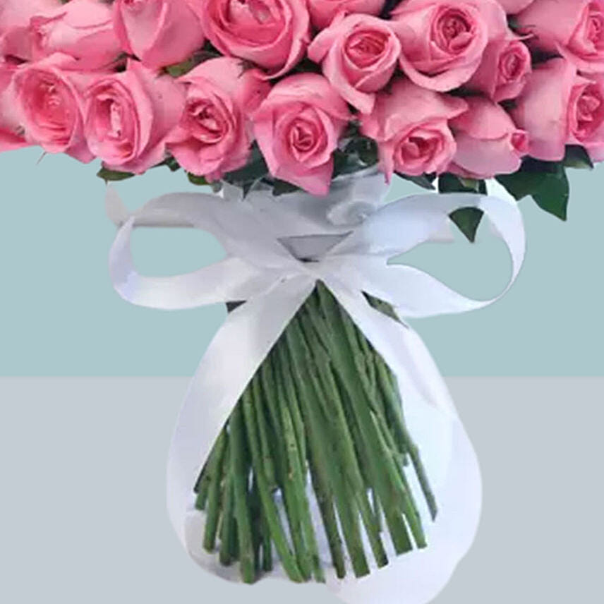 99 Pink Roses Bouquet For Valentine Delivery in Singapore - FNP SG