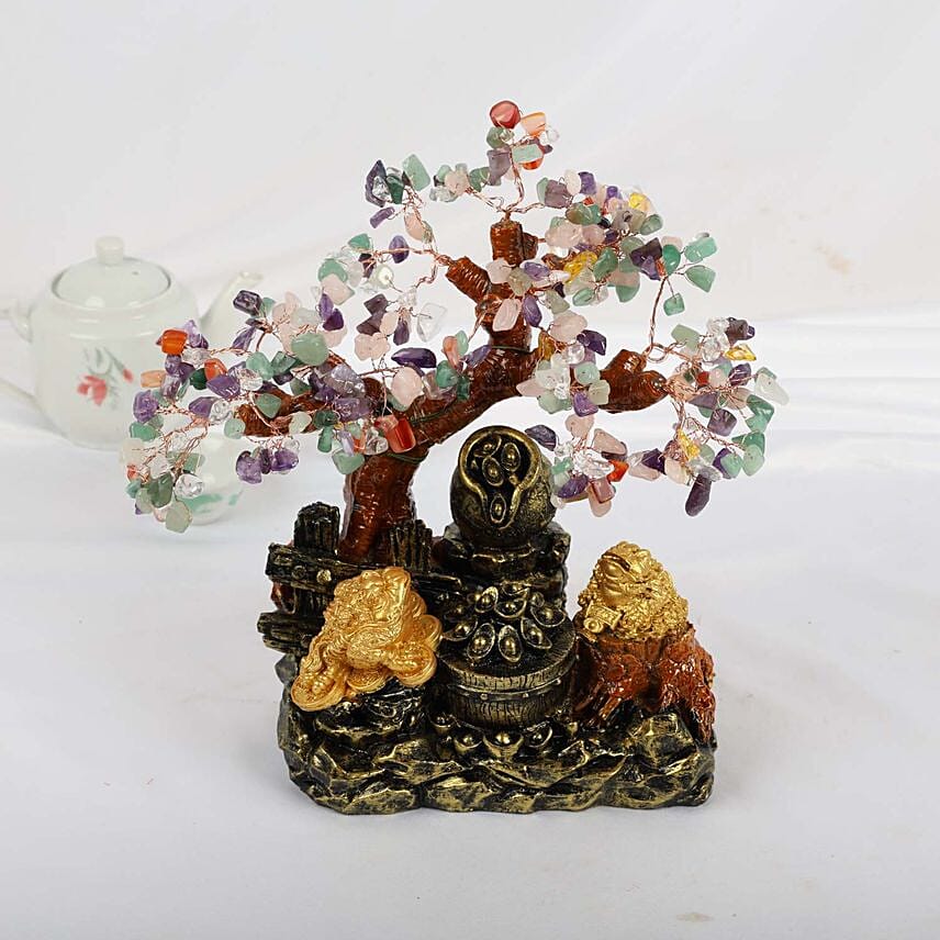 Fortune tree Quartz stone 25cm Delivery in Singapore - FNP SG