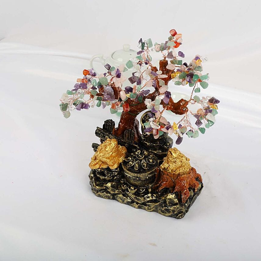 Fortune tree Quartz stone 25cm Delivery in Singapore - FNP SG