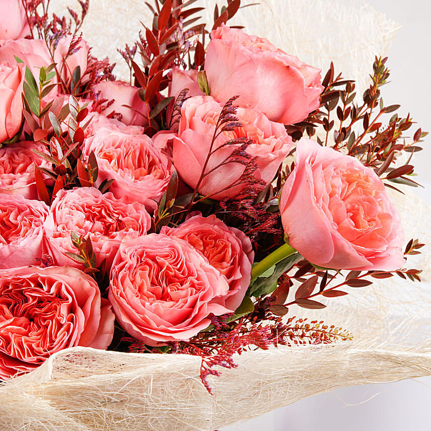 24 Coral Garden Roses Bouquet Delivery in Singapore - FNP SG