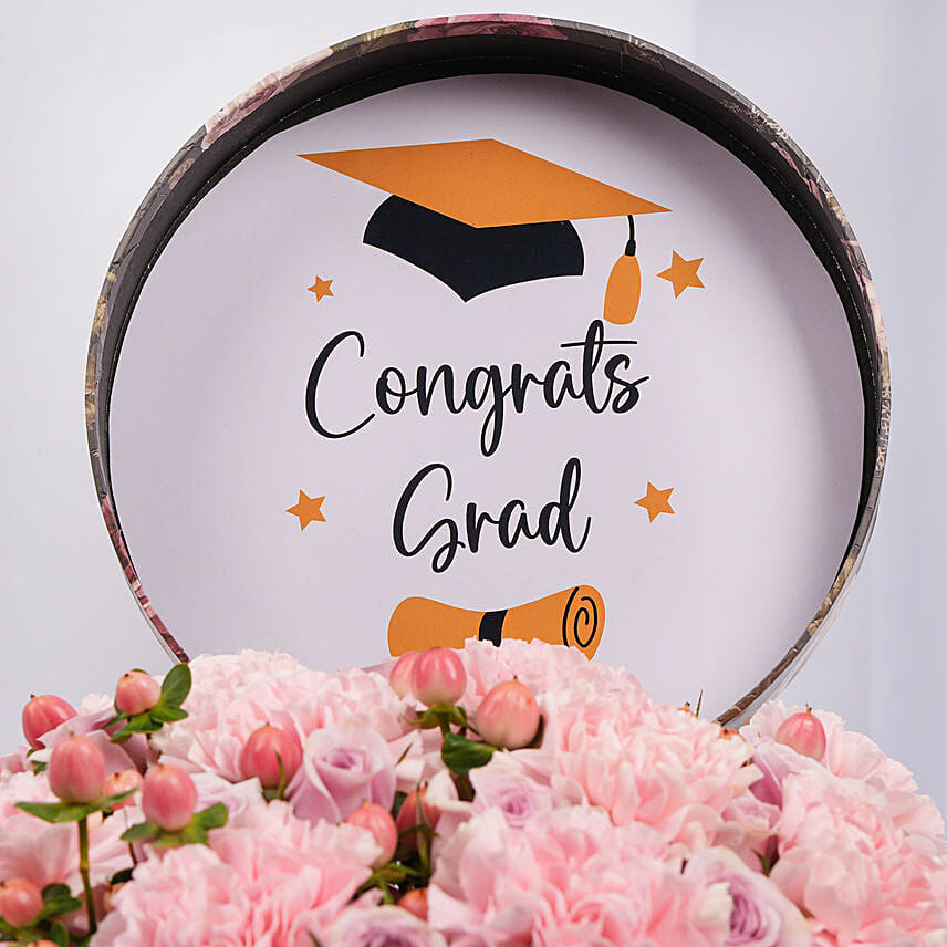Lovely Pink Carnations Flowers For Graduation Day Delivery in Singapore ...