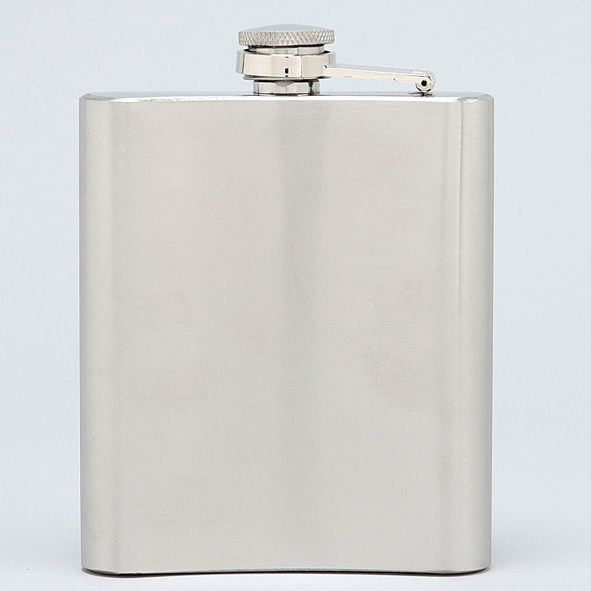 Personalised Super Papa Silver Hip Flask Delivery in Singapore - FNP SG
