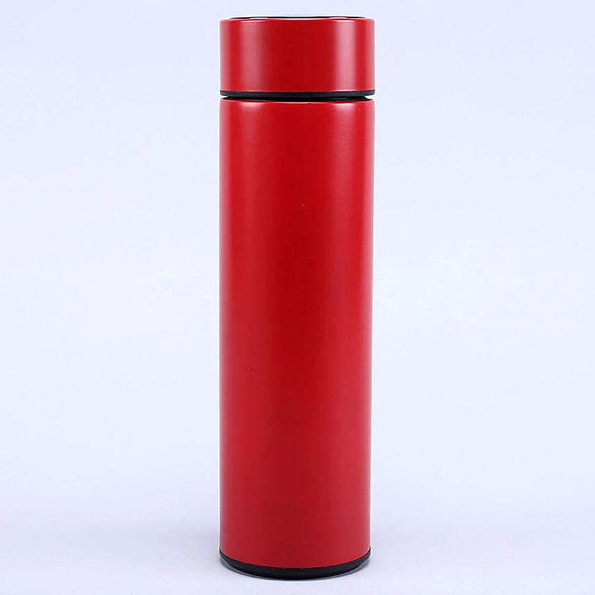 Personalised Red LED Temperature Bottle for Him Delivery in Singapore ...