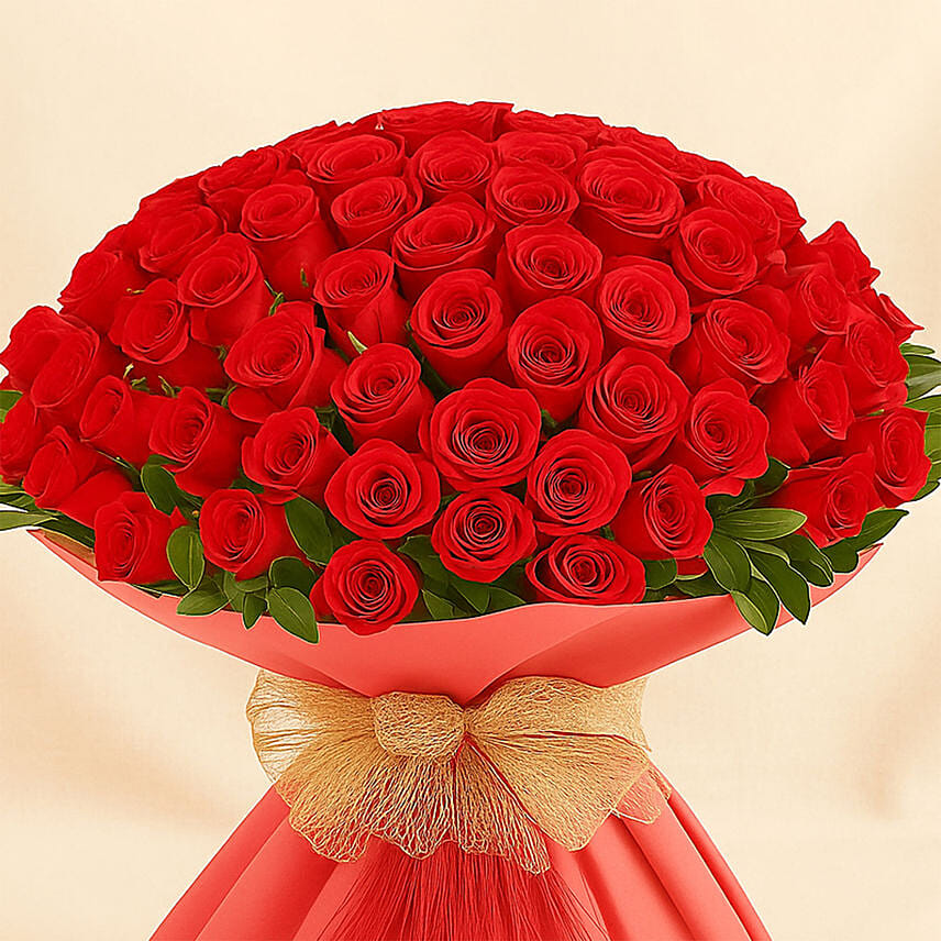99 Red Rose Bouquet Delivery in Singapore - FNP SG