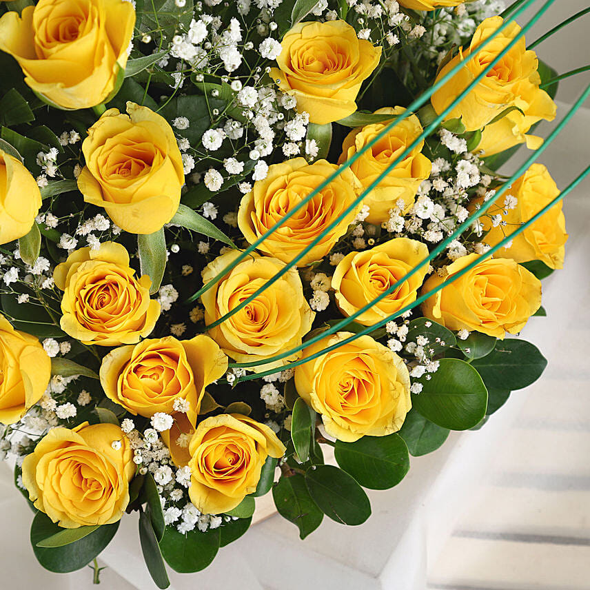 Yellow Roses Basket Arrangement Delivery in Singapore - FNP SG