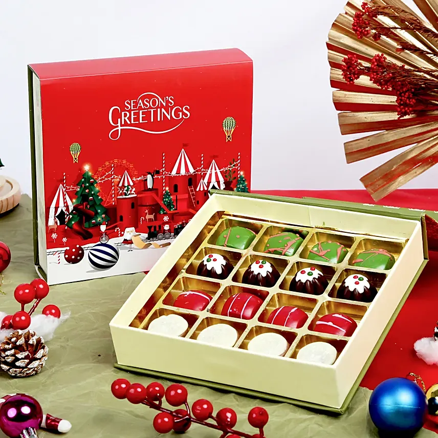Color of Christmas Chocolate Box Delivery in Singapore - FNP SG