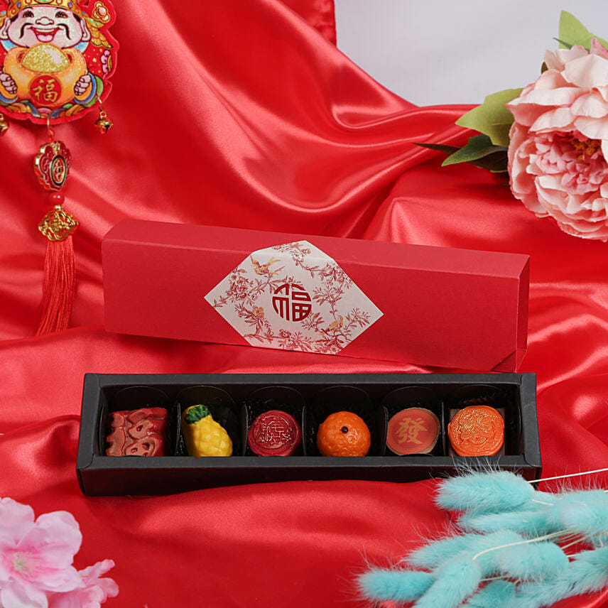 6 Pcs Fortune Chocolate Set Delivery in Singapore - FNP SG