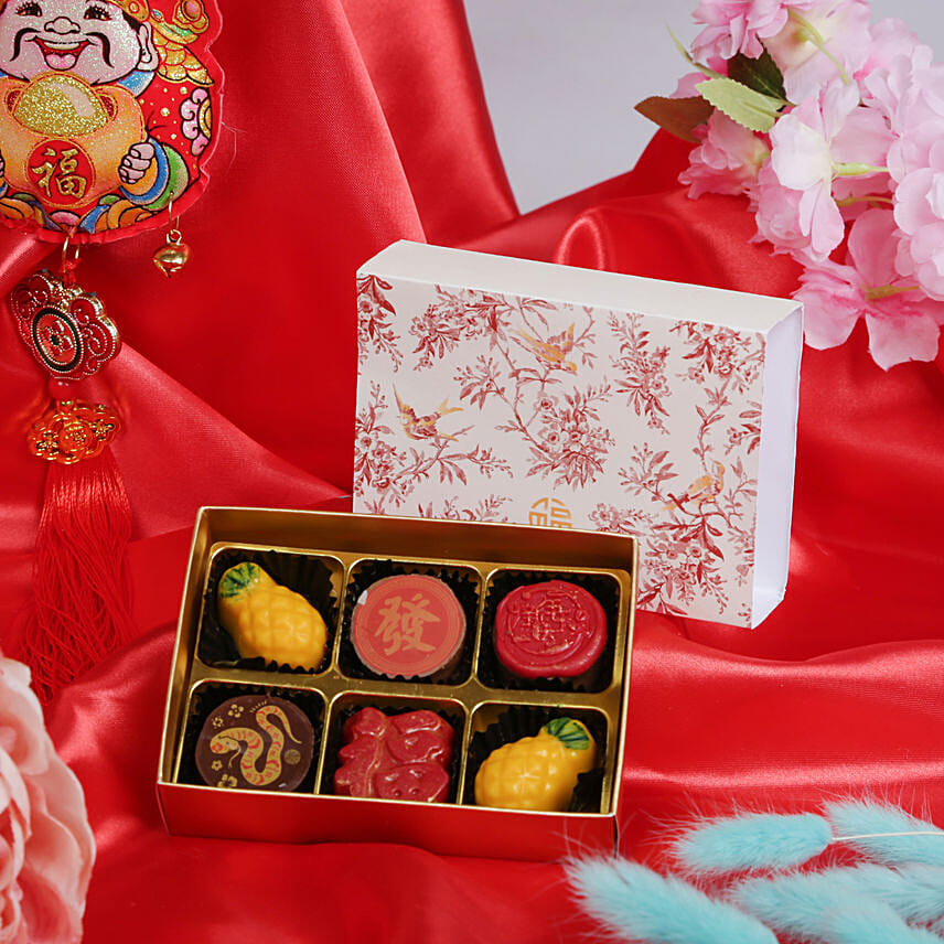 6 Pcs Huat Chocolate Box Delivery in Singapore - FNP SG