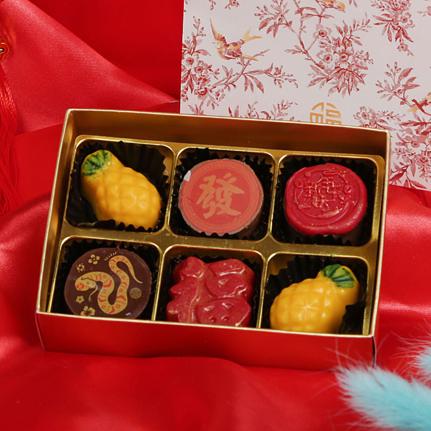 6 Pcs Huat Chocolate Box Delivery in Singapore - FNP SG