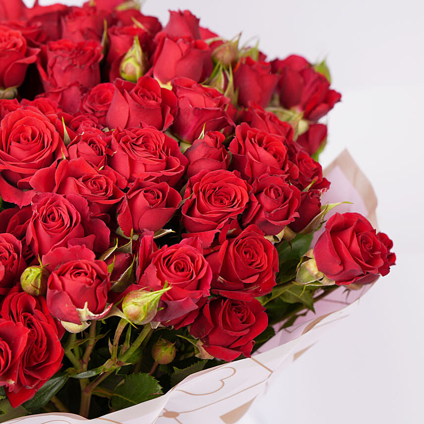 Beautiful Red Baby Roses Bouquet Delivery in Singapore - FNP SG